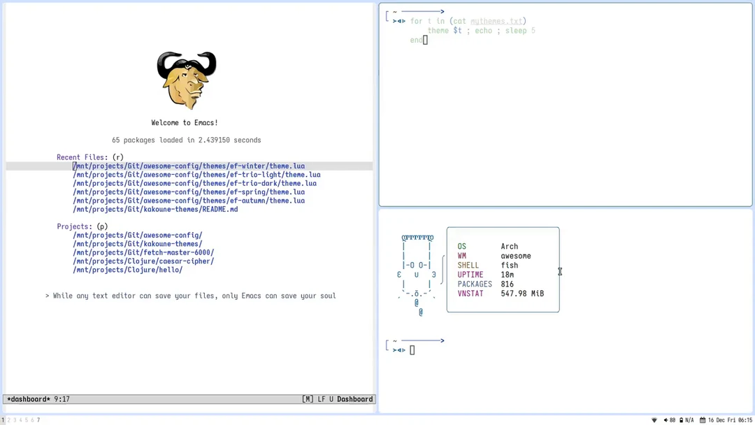 [Awesome] Theme changing with awesome. | Scrolller