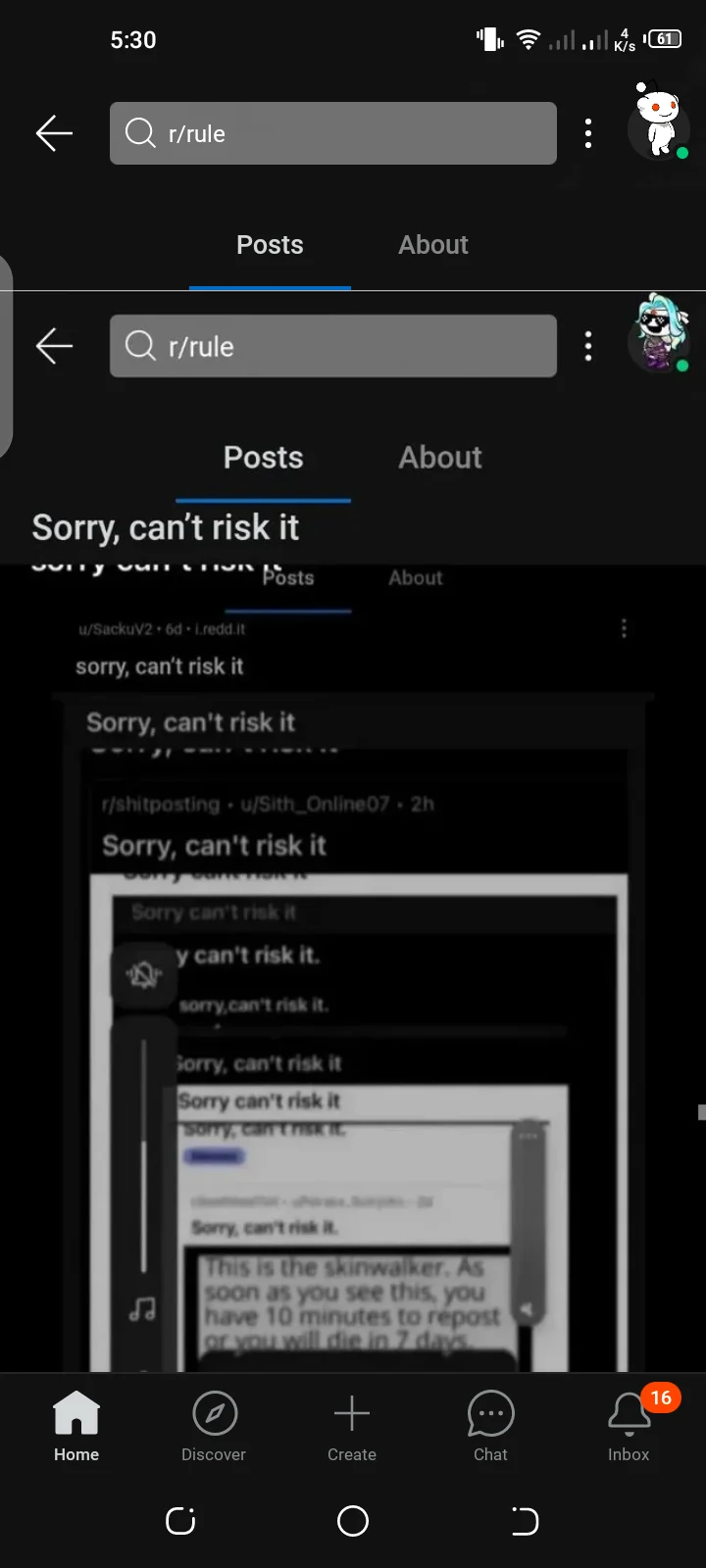 sorry can't risk it | Scrolller
