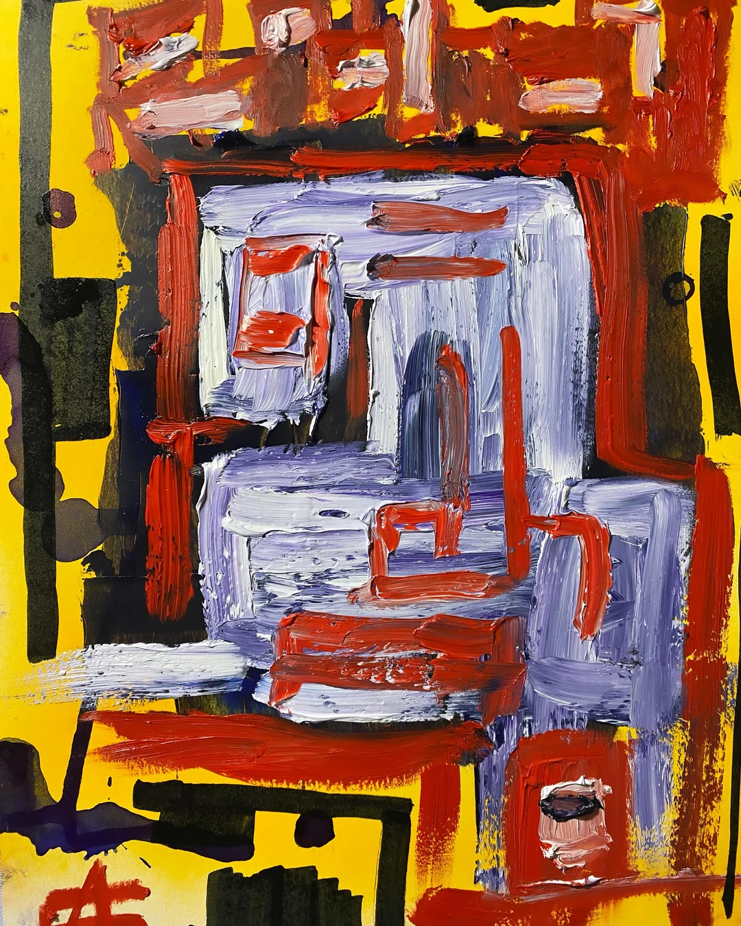 “Taliesin West”, me (func_backDoor), oil on card stock, 2023. | Scrolller