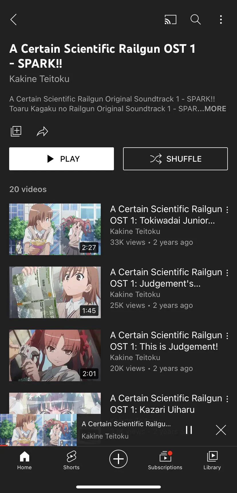 Today’s a good day for some railgun ost 😎 | Scrolller