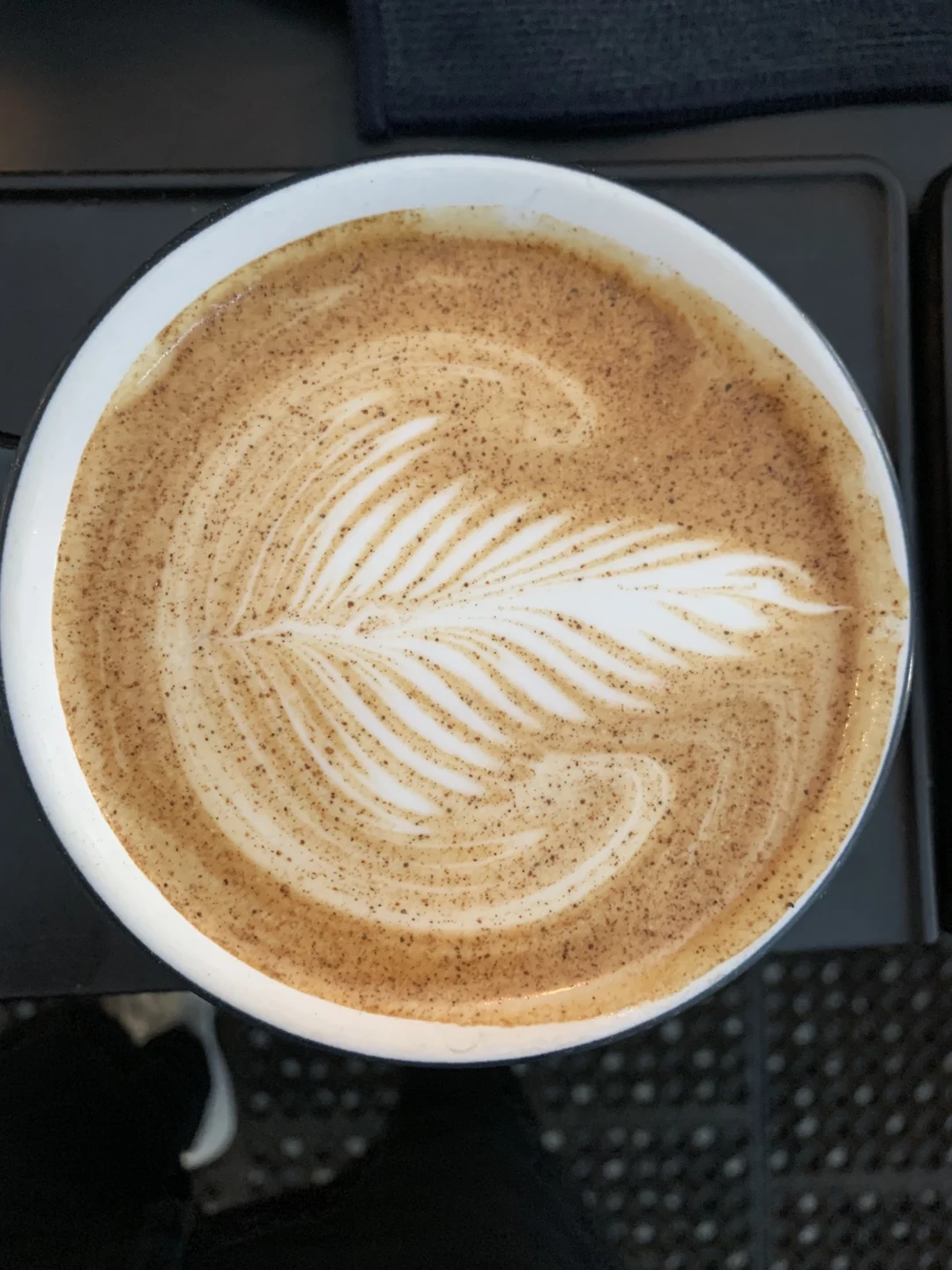 Chai latte I made yesterday, customer returned the mug empty :) | Scrolller