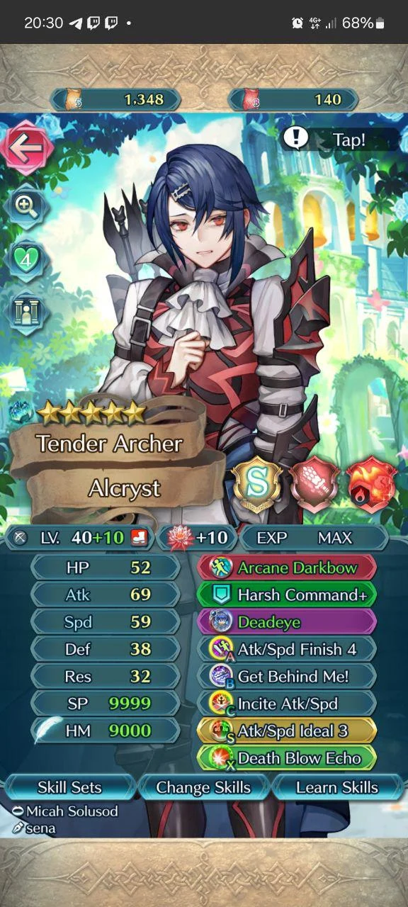 Finally got my favorite Engage character and personal MVP to max investment! Alcryst, best ...