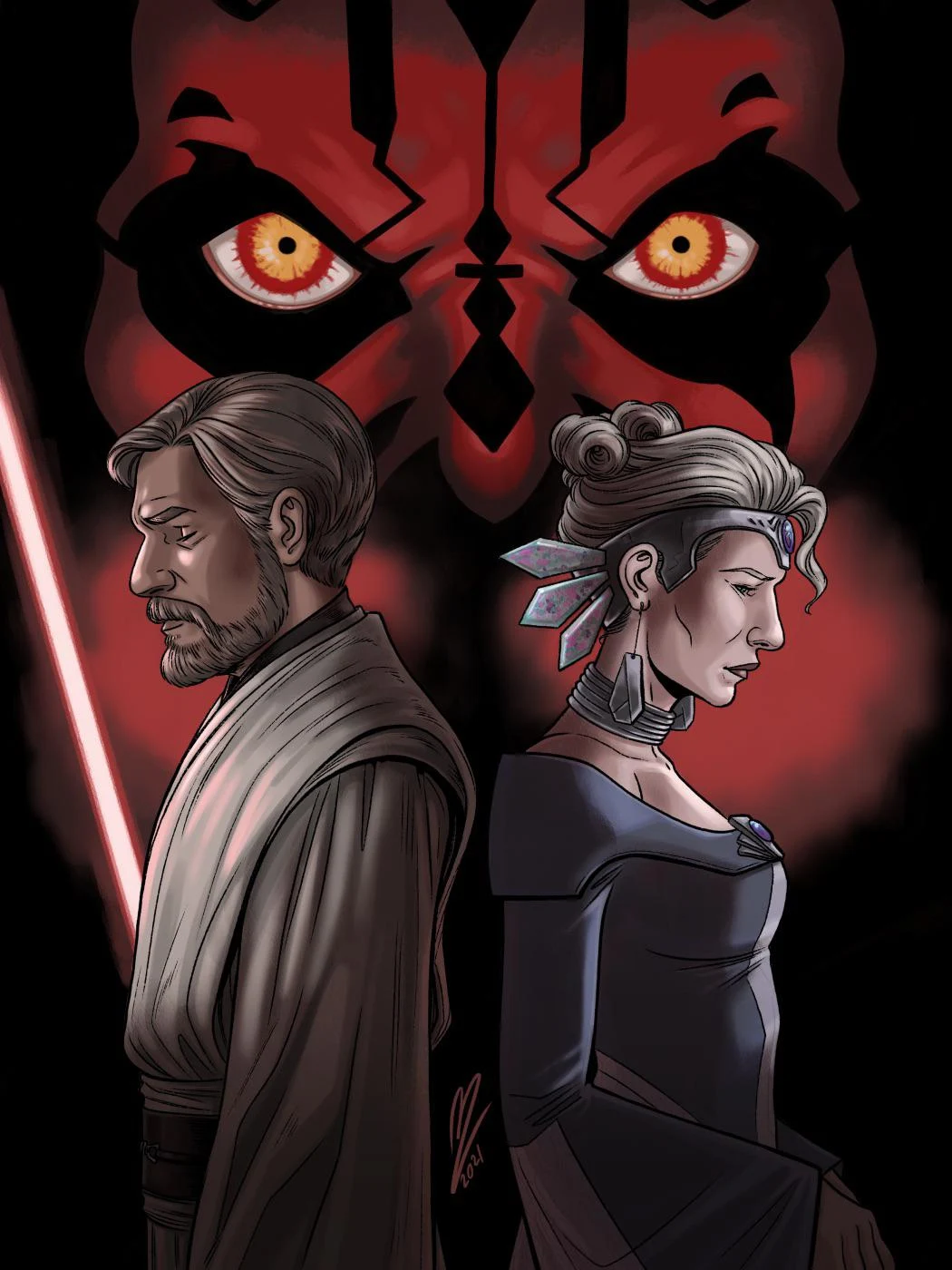 Obi-Wan and Satine by Megan Levens | Scrolller