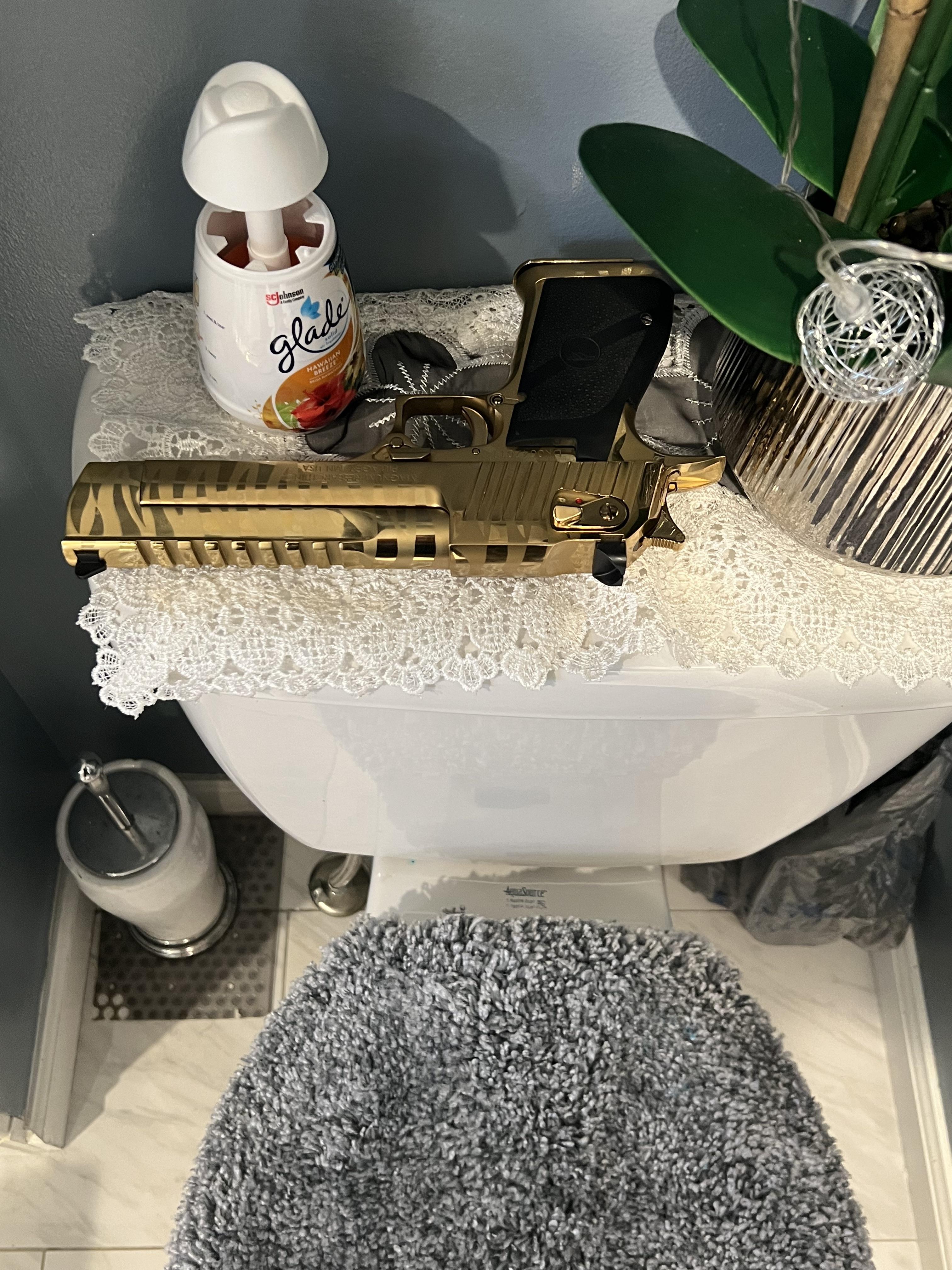 Finally set up my Bathroom Defense Gun! | Scrolller