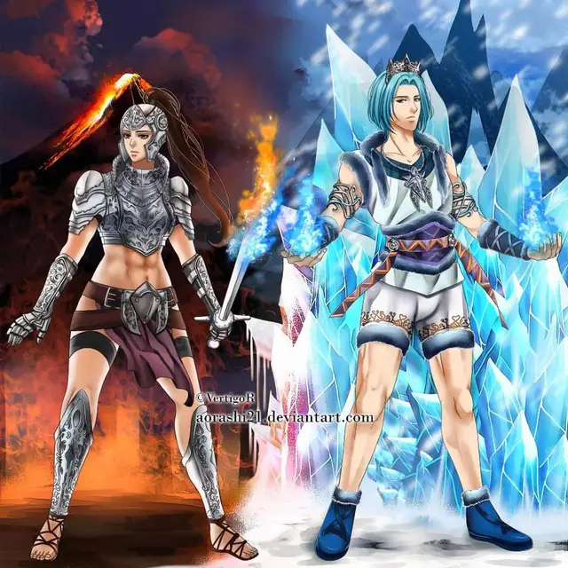 Fire and Frost by Aorashi21 | Scrolller