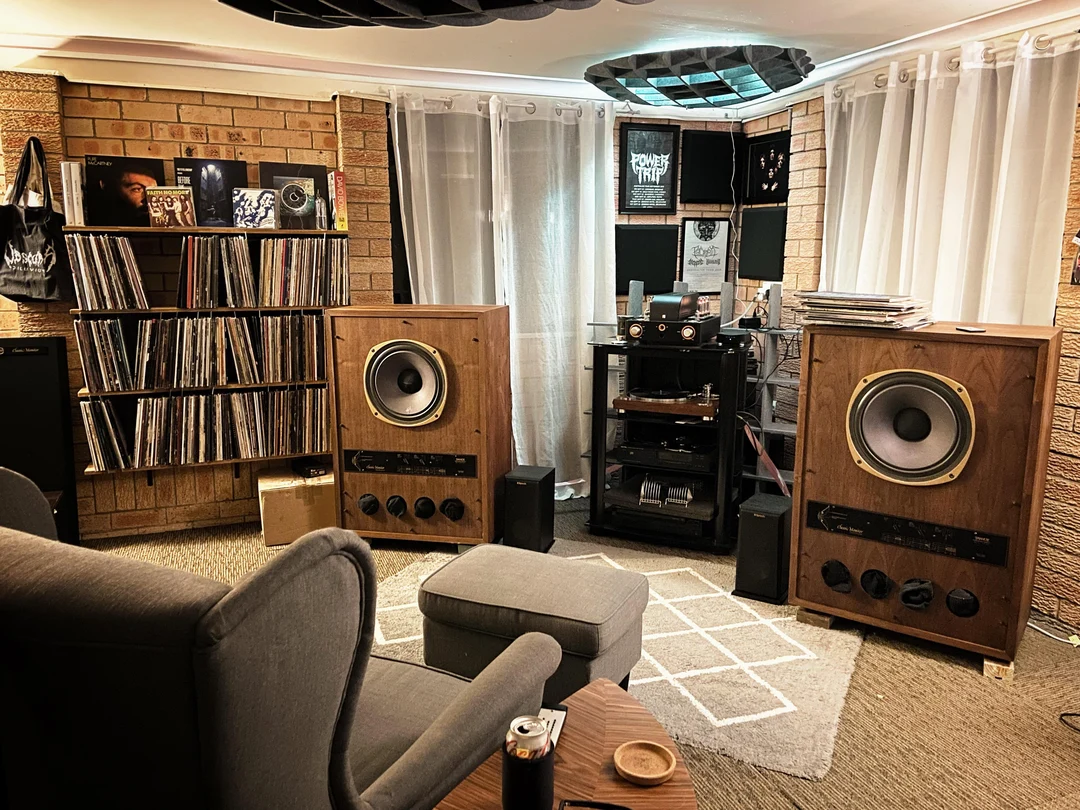 An ugly brick room becomes a little more cozy with the right gear. | Scrolller