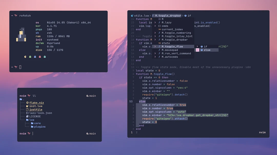 [ Hyprland ]: NixOS, Hyprland & NeoVim FTW | Scrolller