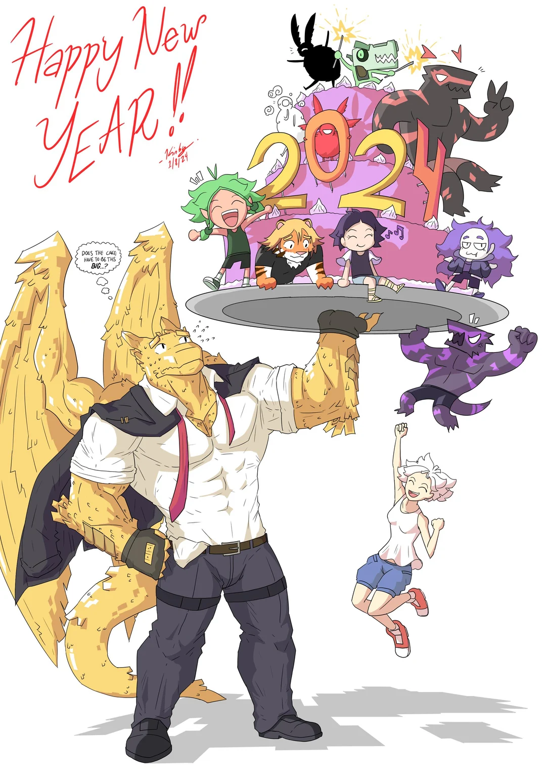 Happy 2024! (starring my OCs) | Scrolller