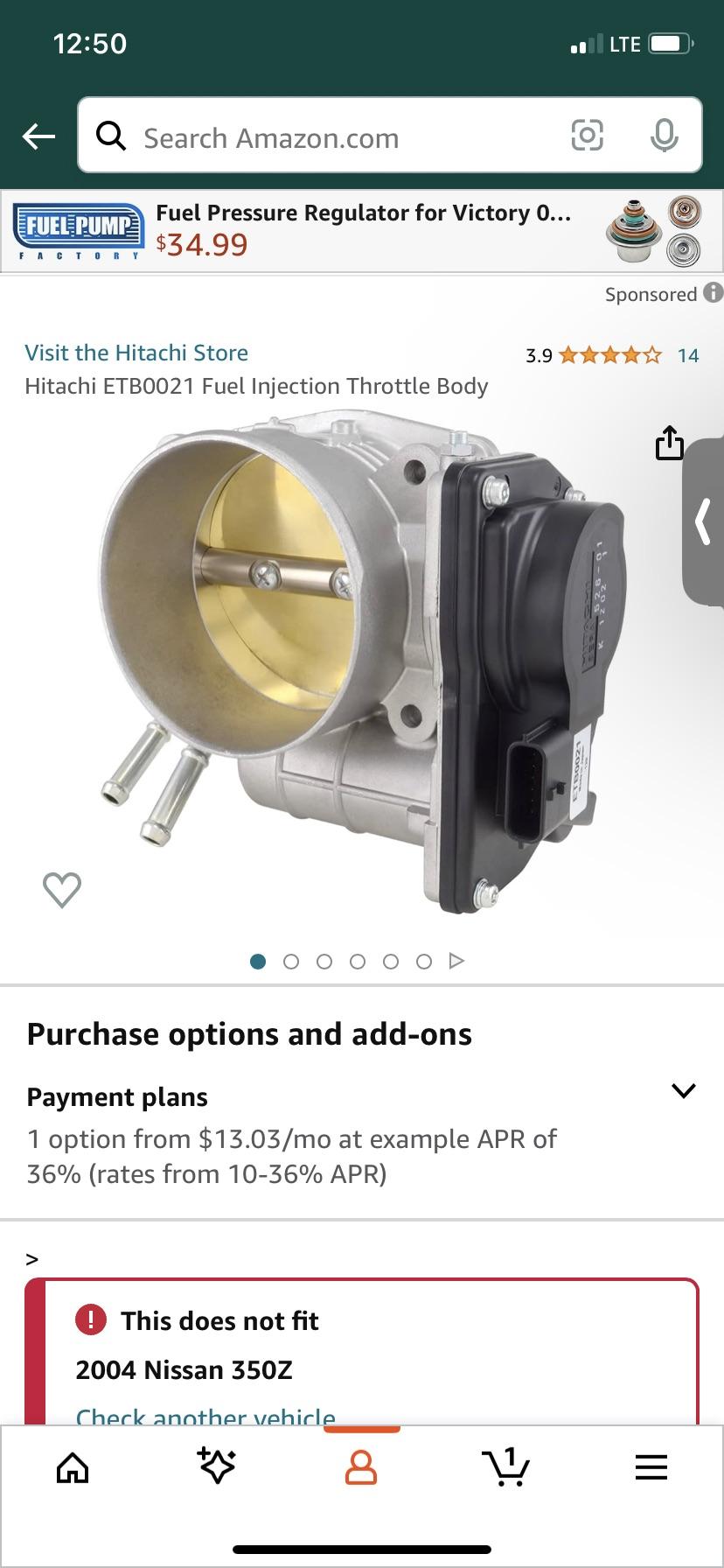 planning to replace OEM throttle body with a 75mm, is this the right one from Hitachi? thanks ...
