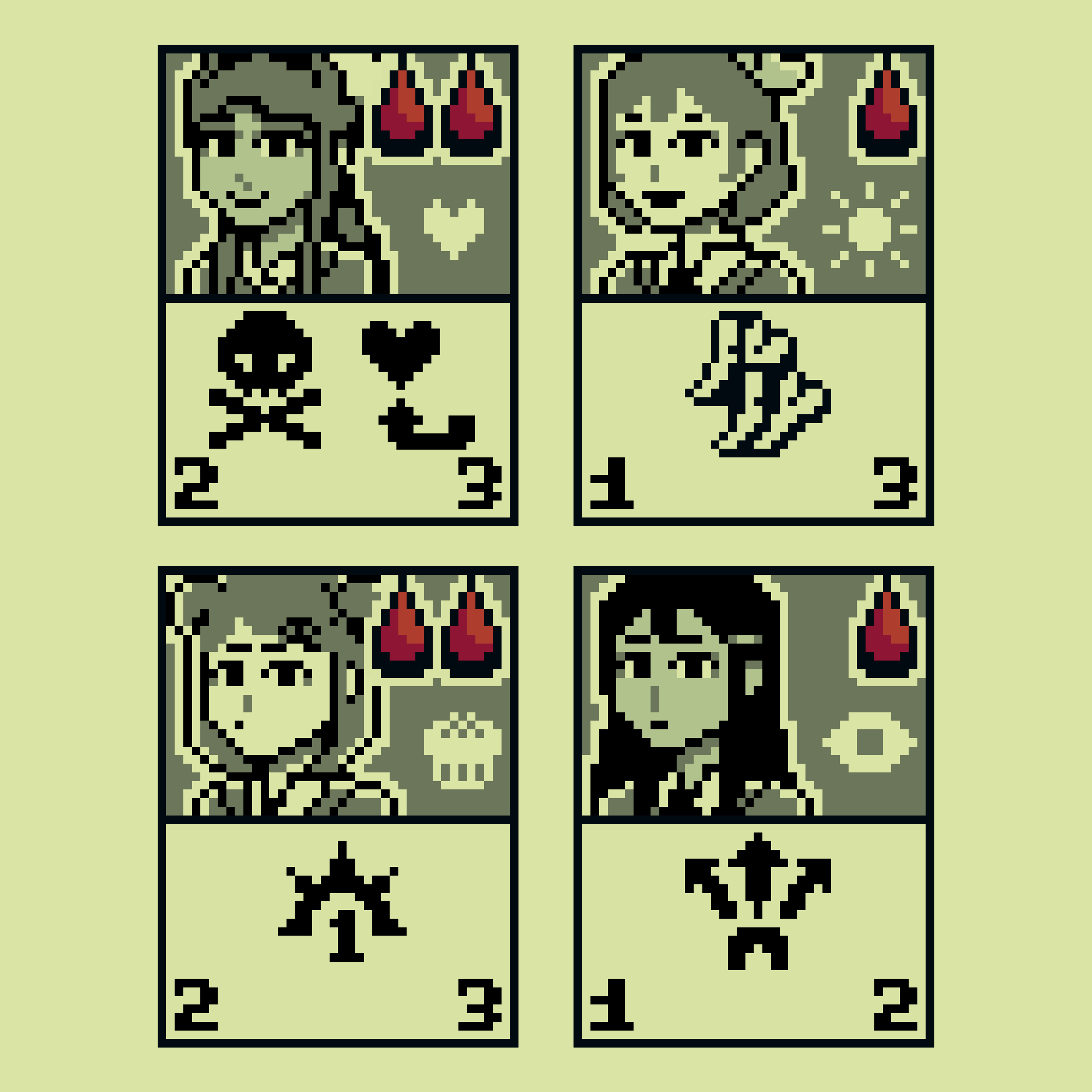 (Updated) the Doki Doki Literature Club cast as Inscryption cards, now with stats! art by me ...