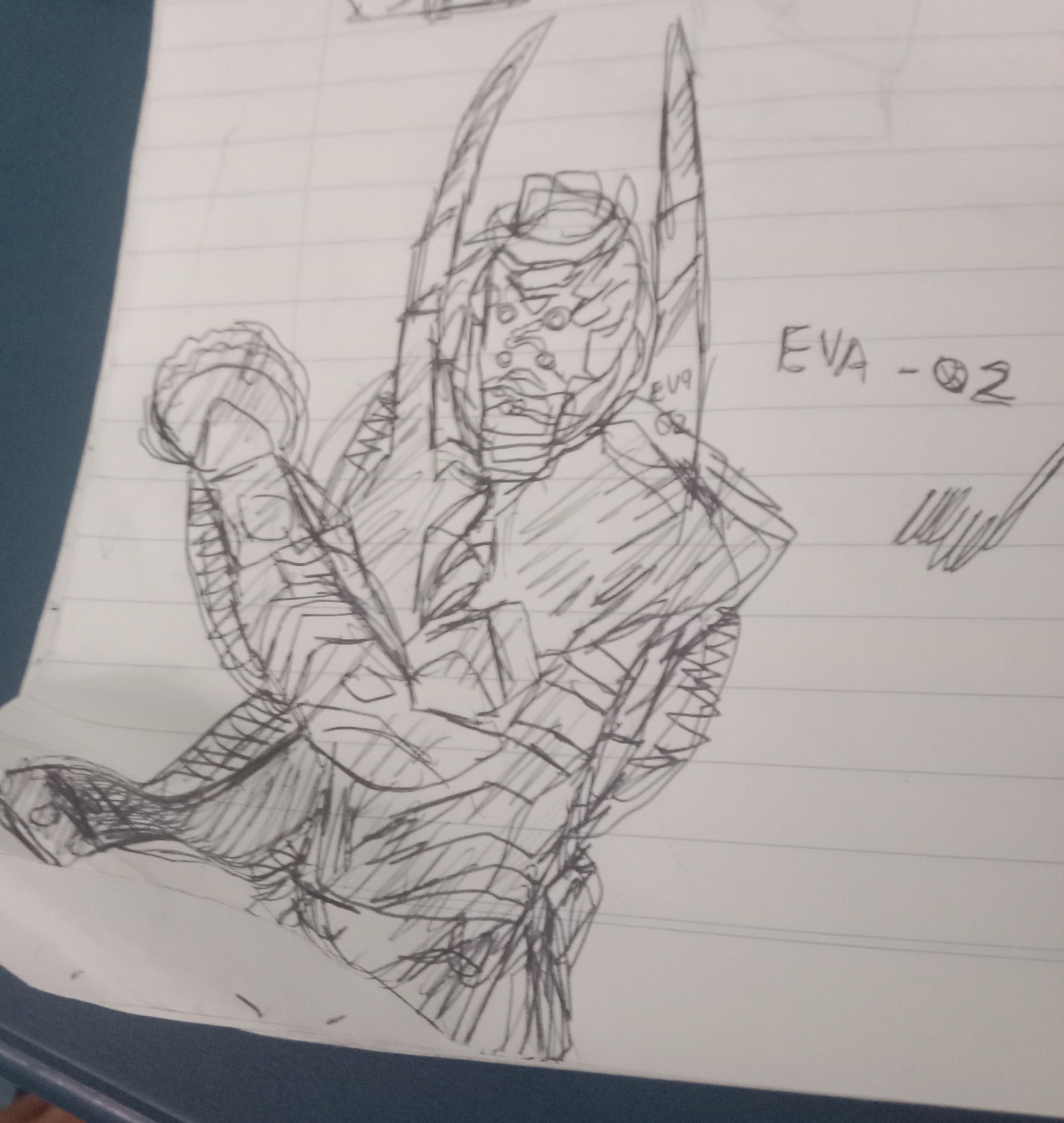 Discover more like Evangelion: My Eva-02 drawing (draw this in school btw) and Related Content ...