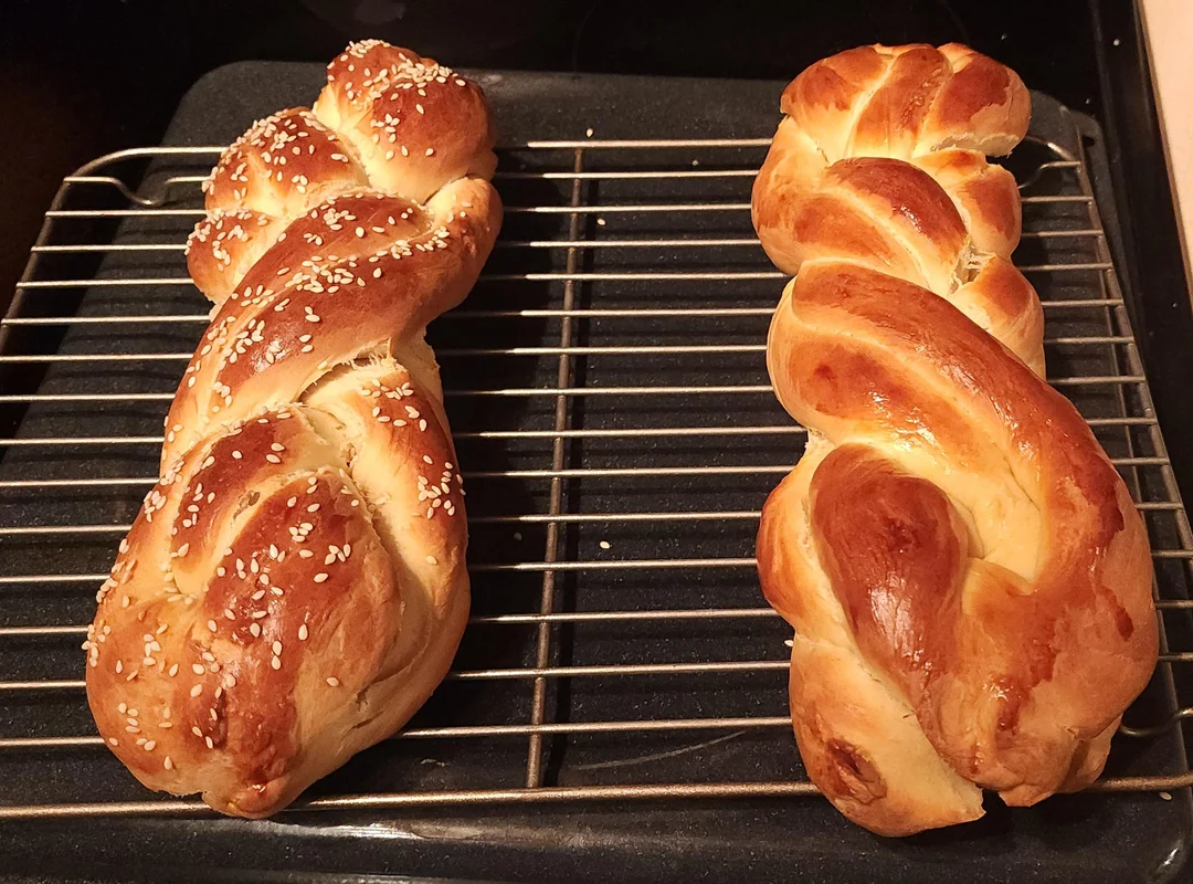 Probably the most beautiful bread I ever made! First time homemade challah breads! | Scrolller
