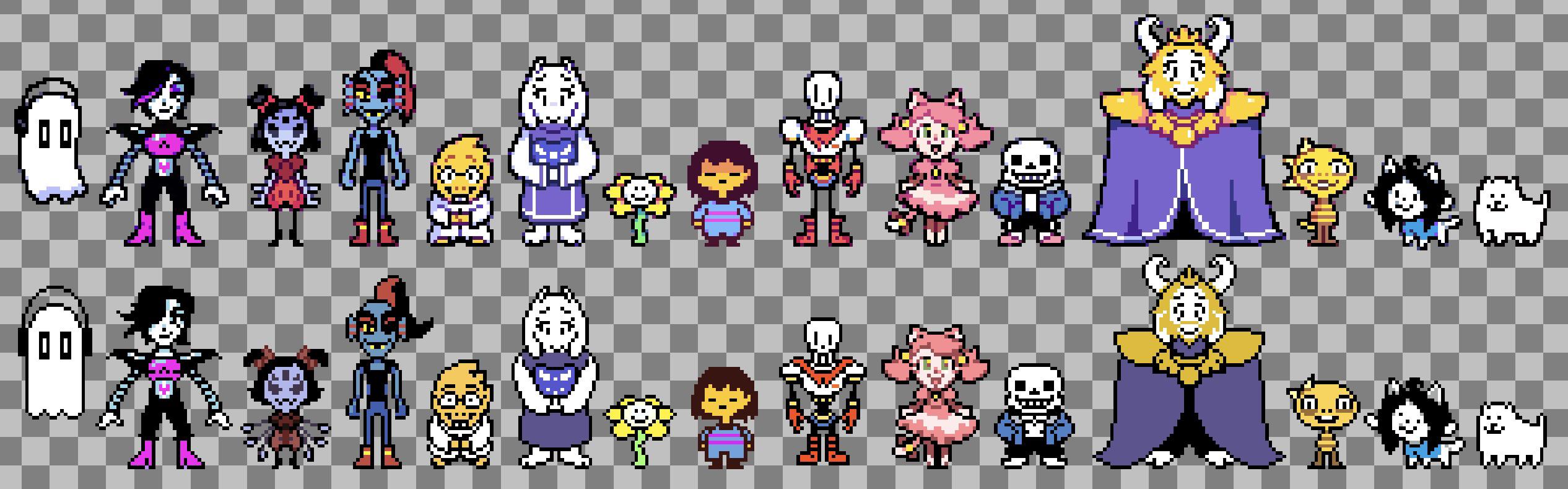 Main undertale characters redrawn (This took me two months does it look good?) | Scrolller