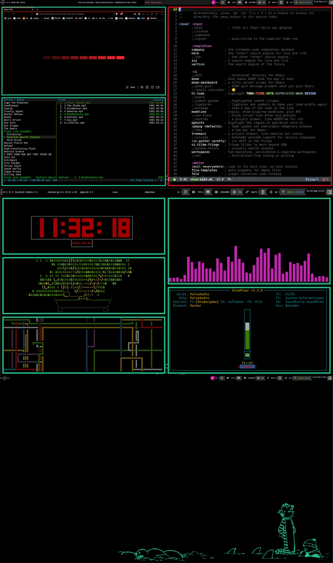 [awesomewm] Who says cyberpunk has to be visual overkill? | Scrolller
