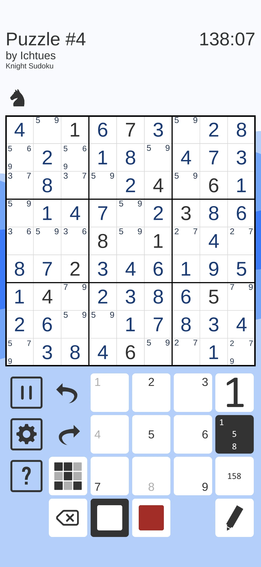 Knight sudoku stuck in the end game | Scrolller