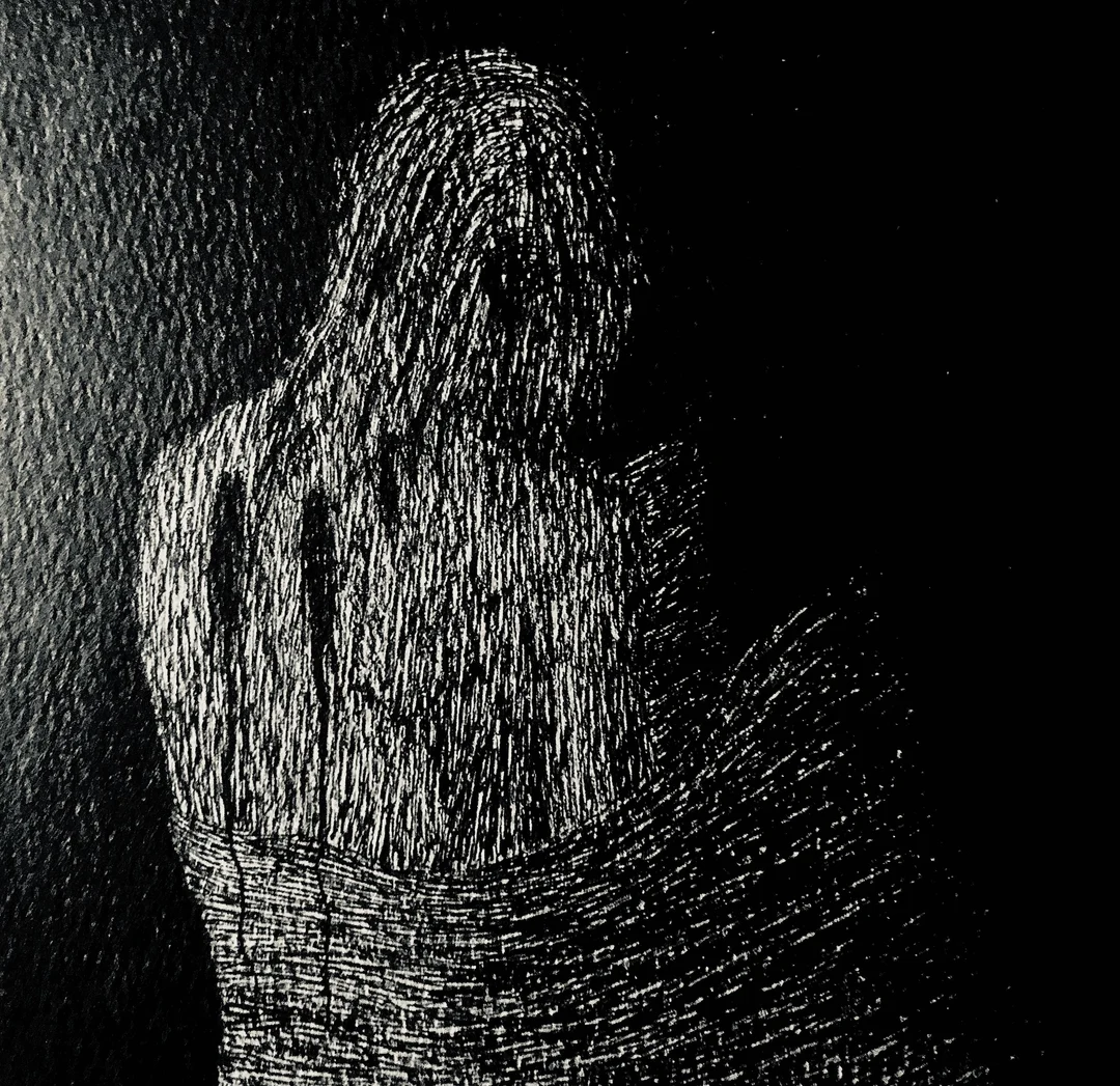 “Good ol mr wingless”, hanny, ink, 2023 | Scrolller