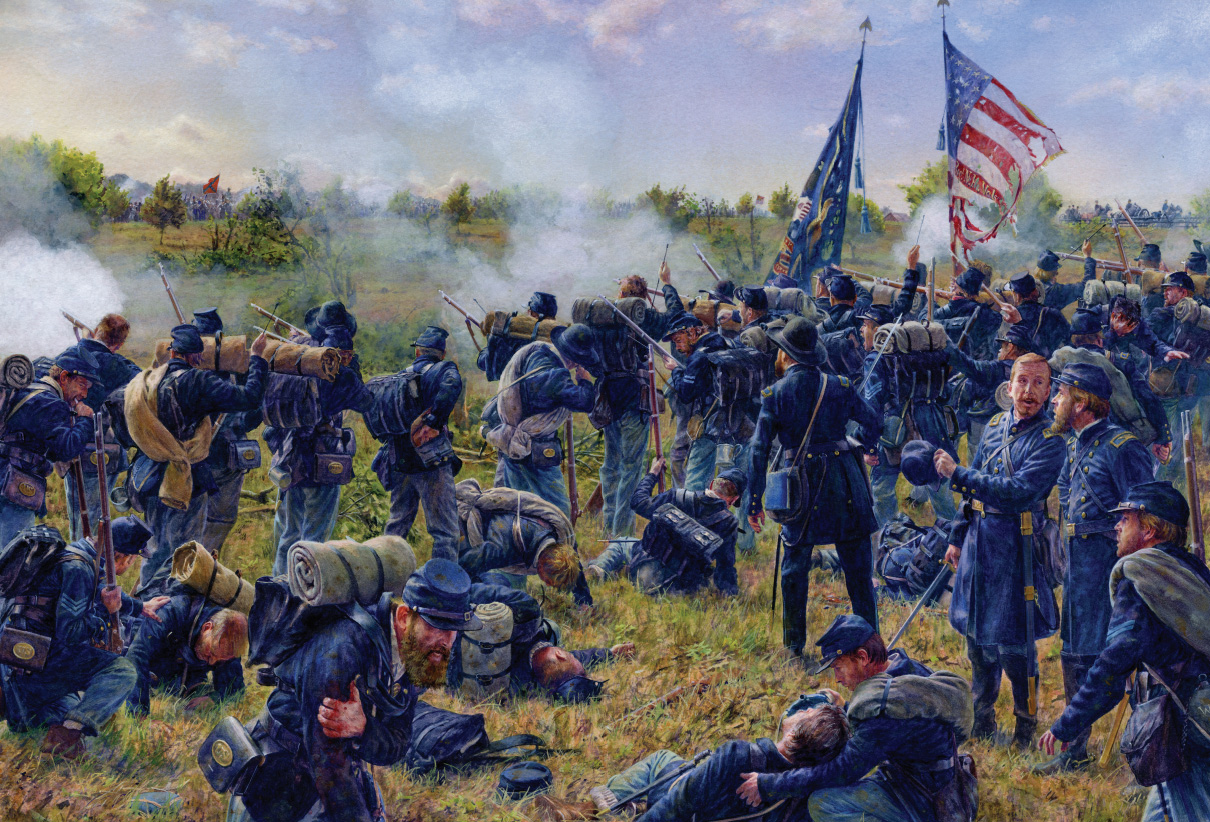 2nd New Hampshire at the Peach Orchard, Battle of Gettysburg, 2 July 1863 | Scrolller