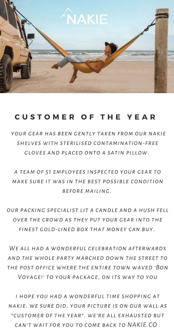 Cute/funny email confirming that my purchases are on their way. | Scrolller