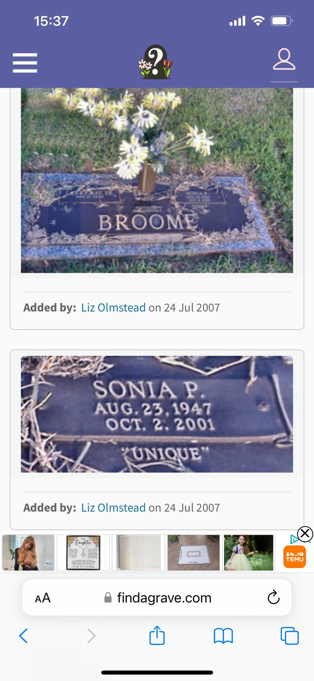 My grandmother’s grave | Scrolller