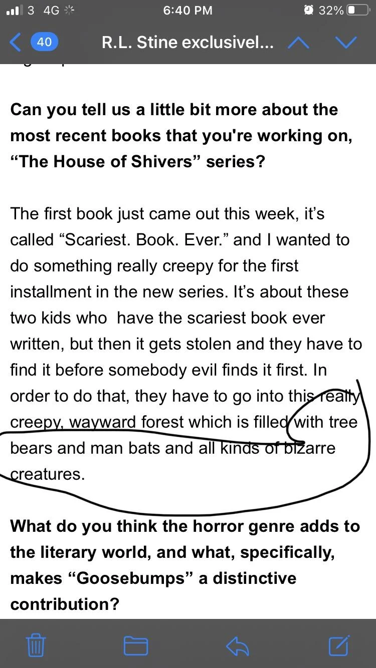 R.L Stein - the horror writer - introduces drop bears into his next book. | Scrolller