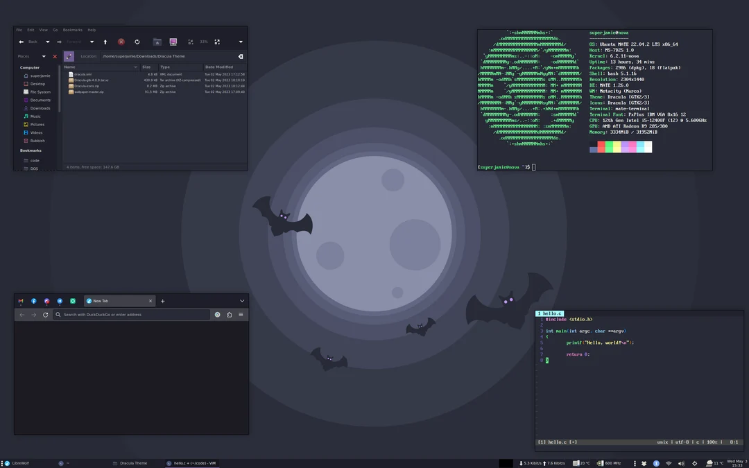 [MATE] All-in on Dracula theme | Scrolller
