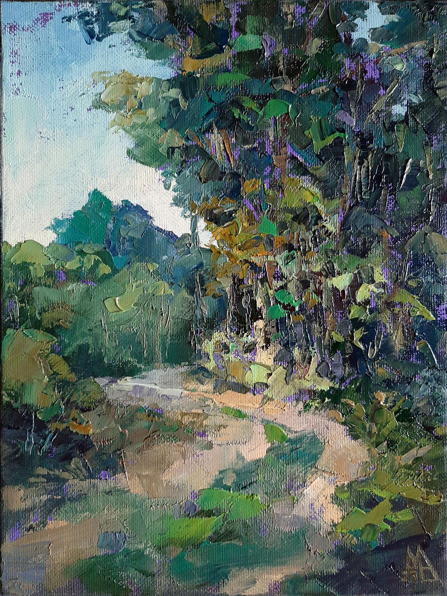 Pathway in Old Park, Marina Chuchko, oil, 2023 | Scrolller