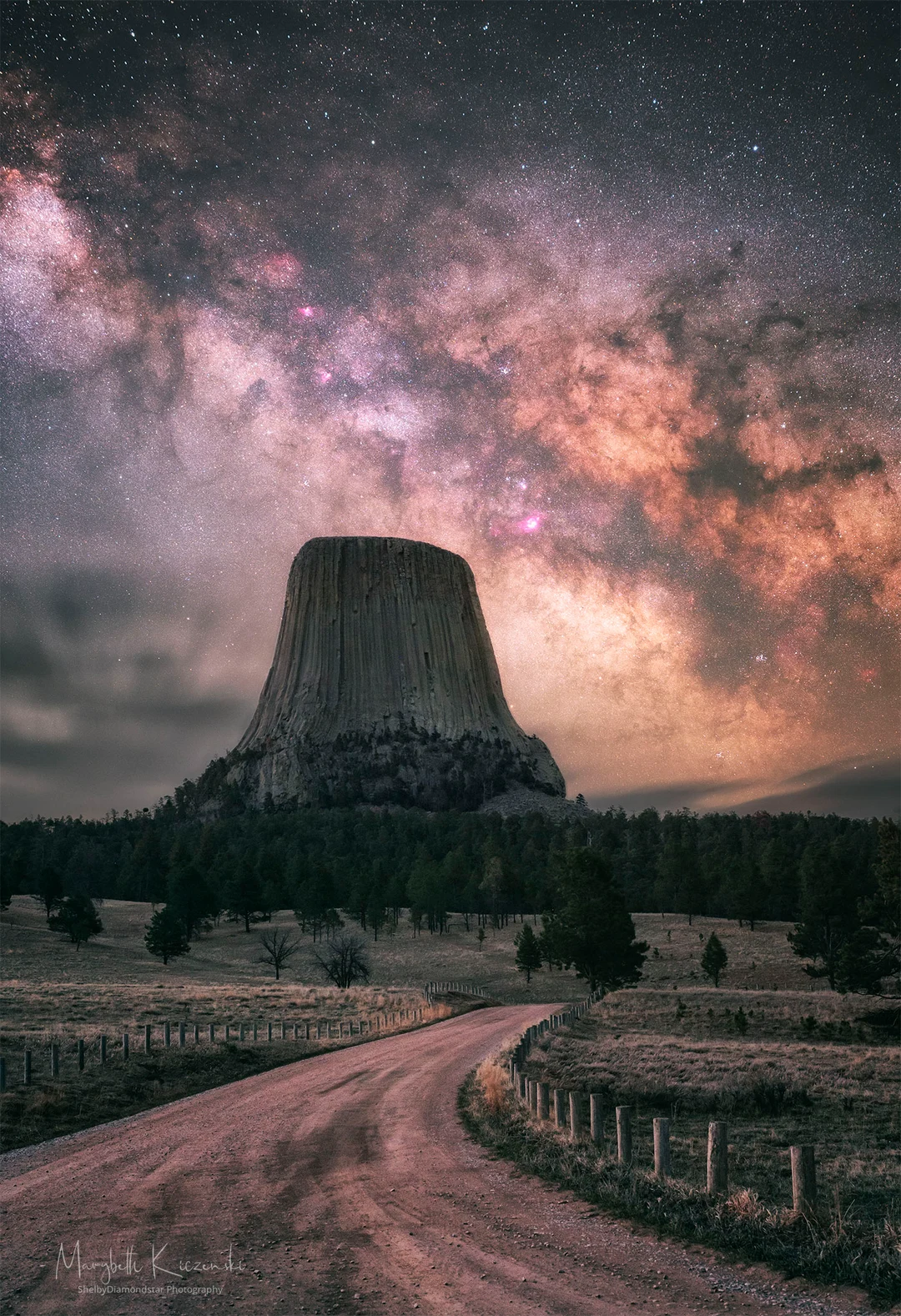 Milky Way over Devils Tower [Image credit: MaryBeth Kiczenski] | Scrolller