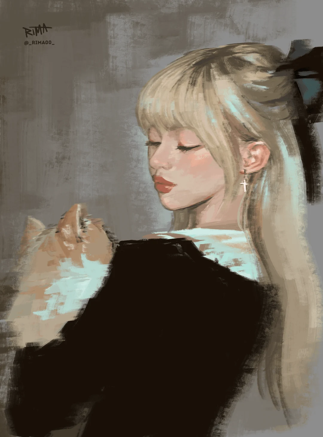 Soft portrait study, me, digital art, 2022 | Scrolller