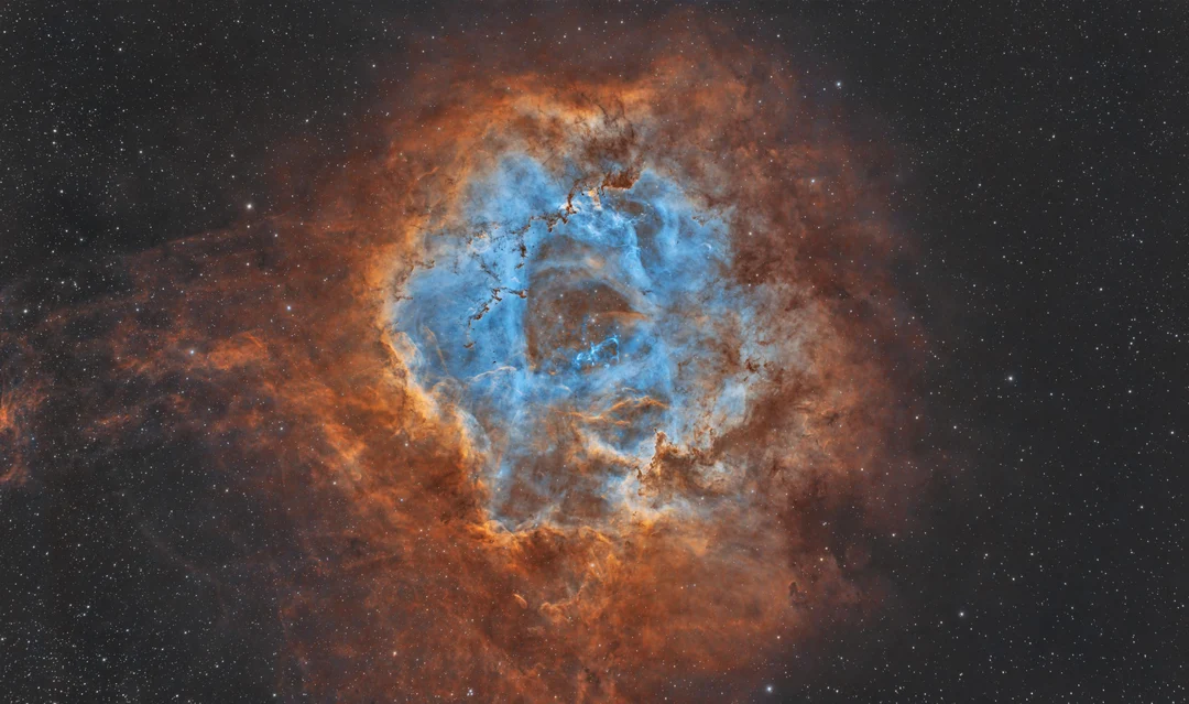 The Rosette Nebula in Narrowband | Scrolller