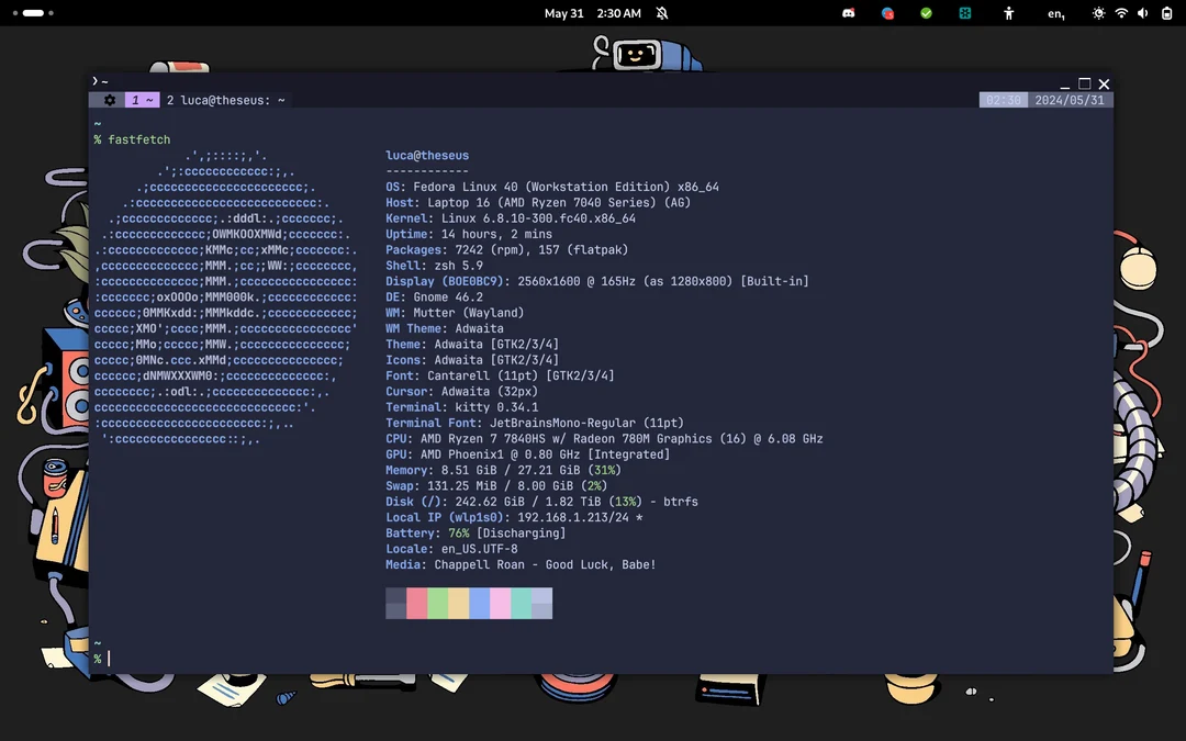 [GNOME] Framework 16 Rice with dynamic wallpaper | Scrolller