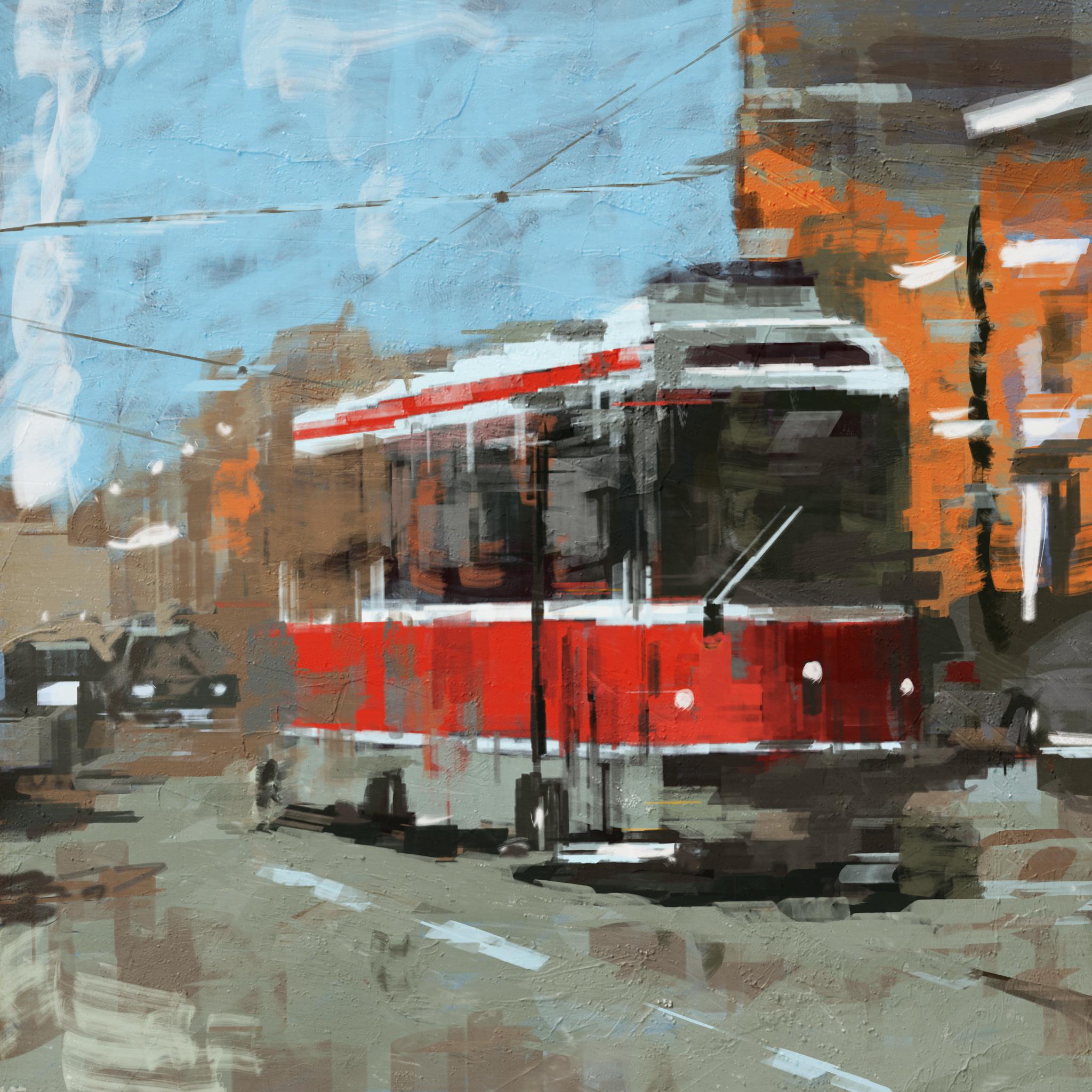 Tram, Me, Digital, 2022 | Scrolller