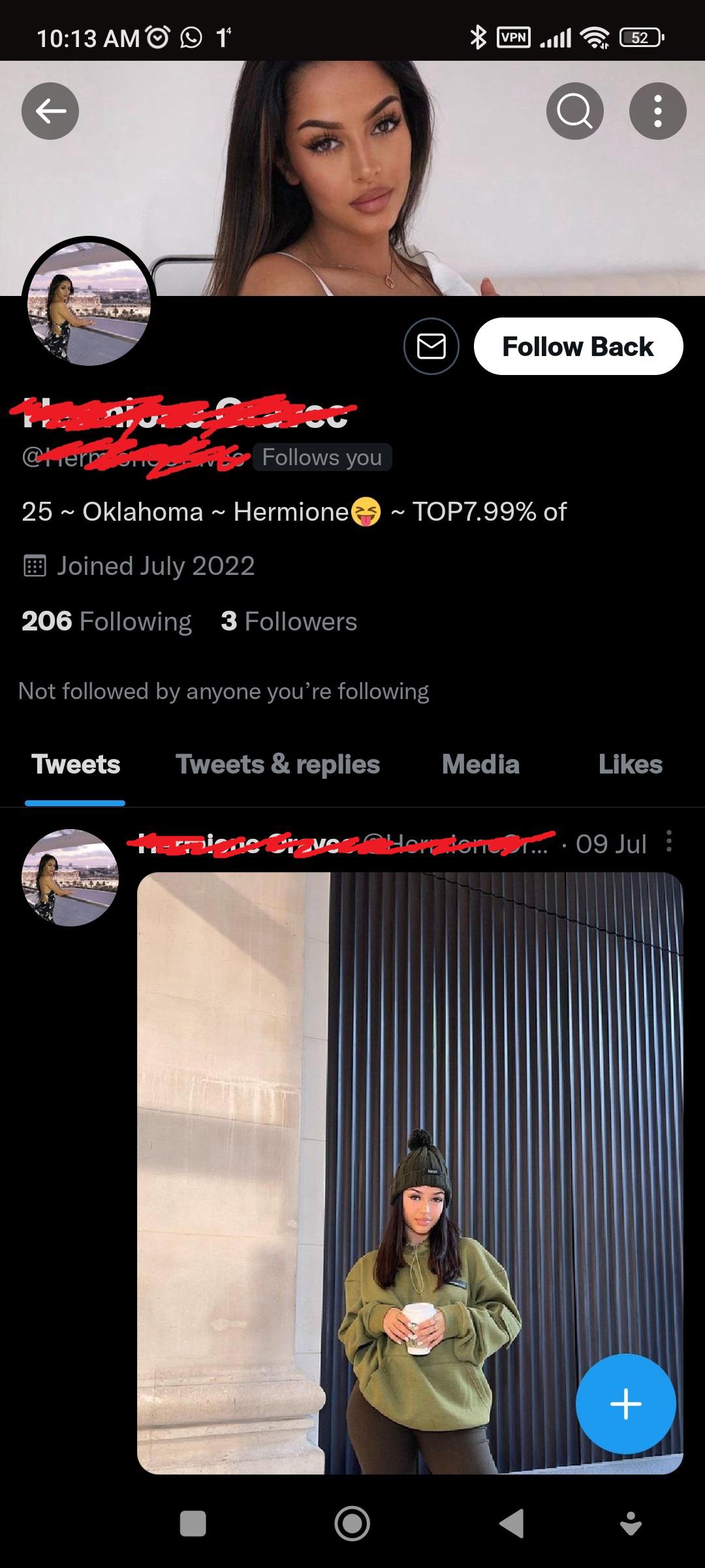 Why am I being followed by "hot ladies" account that has many followings but little followers ...