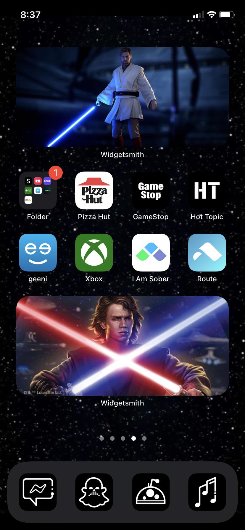I made my home screen star wars themed! | Scrolller