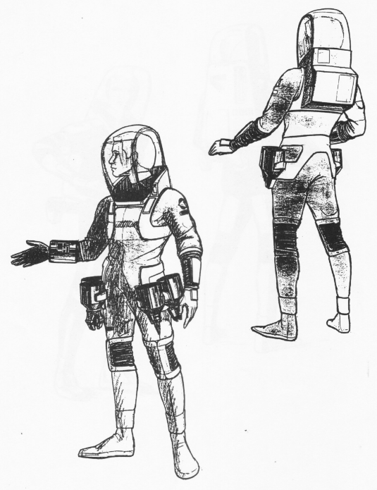 Pressure Suit Concept Art - Star Trek Federation Reference Series (1985) | Scrolller