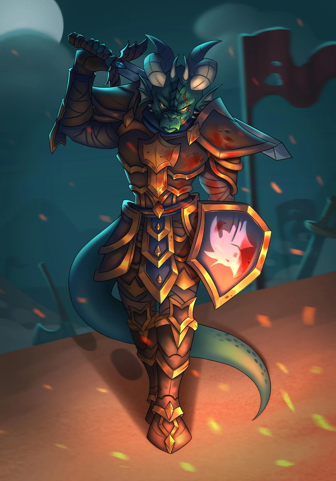 Dragonborn paladin, me, digital, 2023 | Scrolller