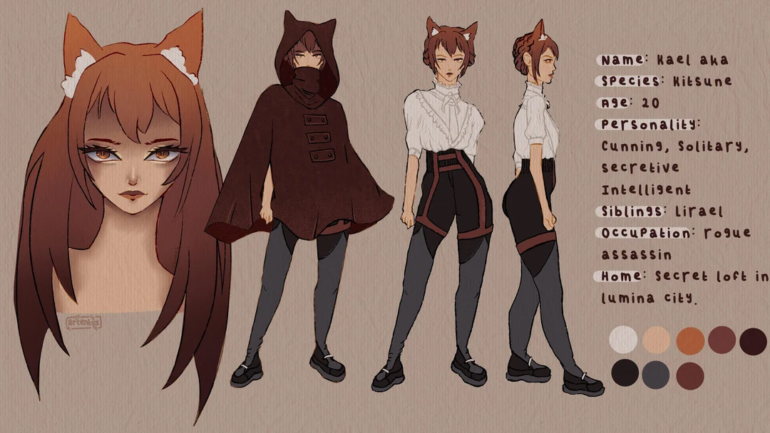 Character Turnaround Sheet | Scrolller