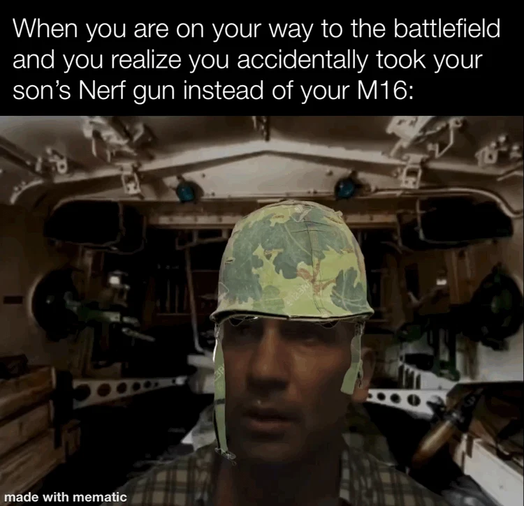 And the son takes the M16 to summer camp | Scrolller