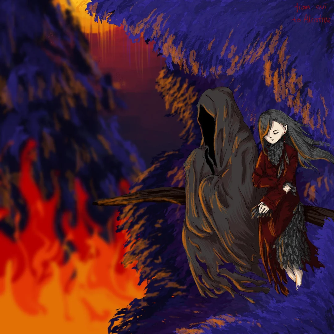 Sitting with the void, me, digital, 2023 | Scrolller