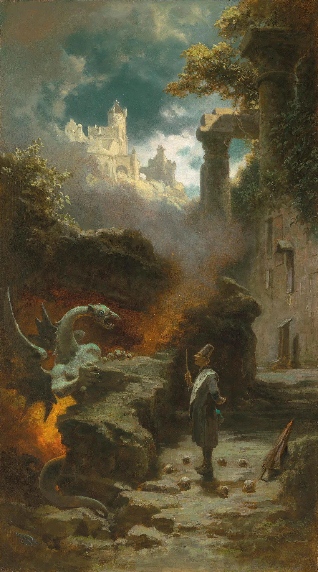Der Hexenmeister (The Sorcerer) Carl Spitzweg | 1875 | Scrolller