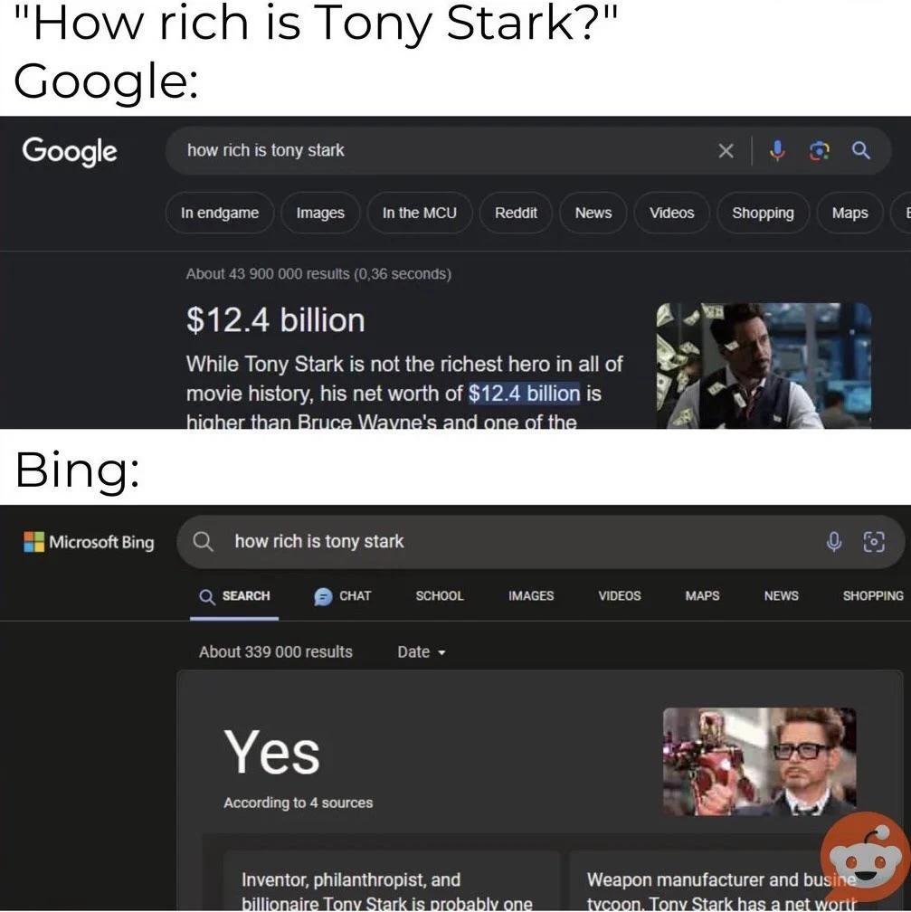 Yes, Tony is in fact rich. | Scrolller