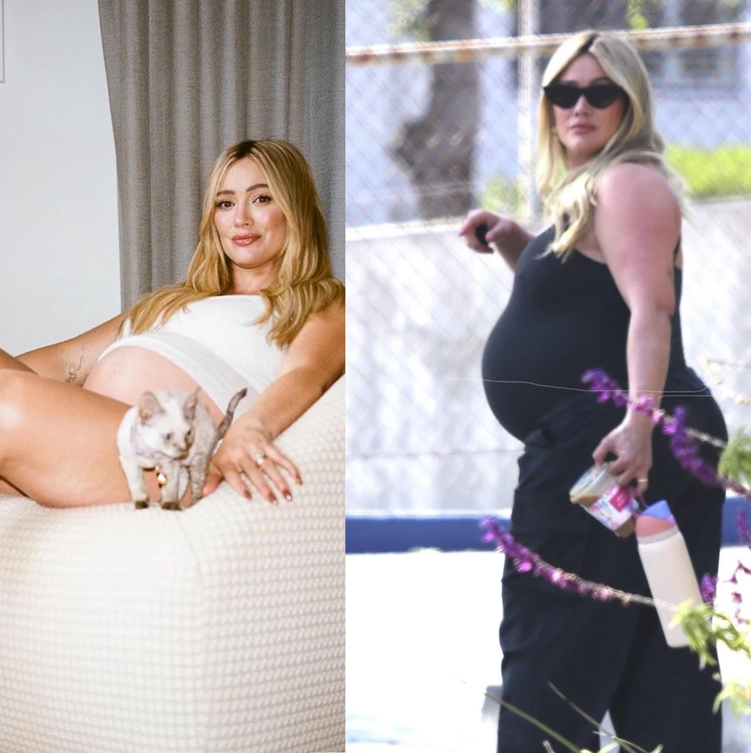 Hilary duff pregnant comparison | Scrolller