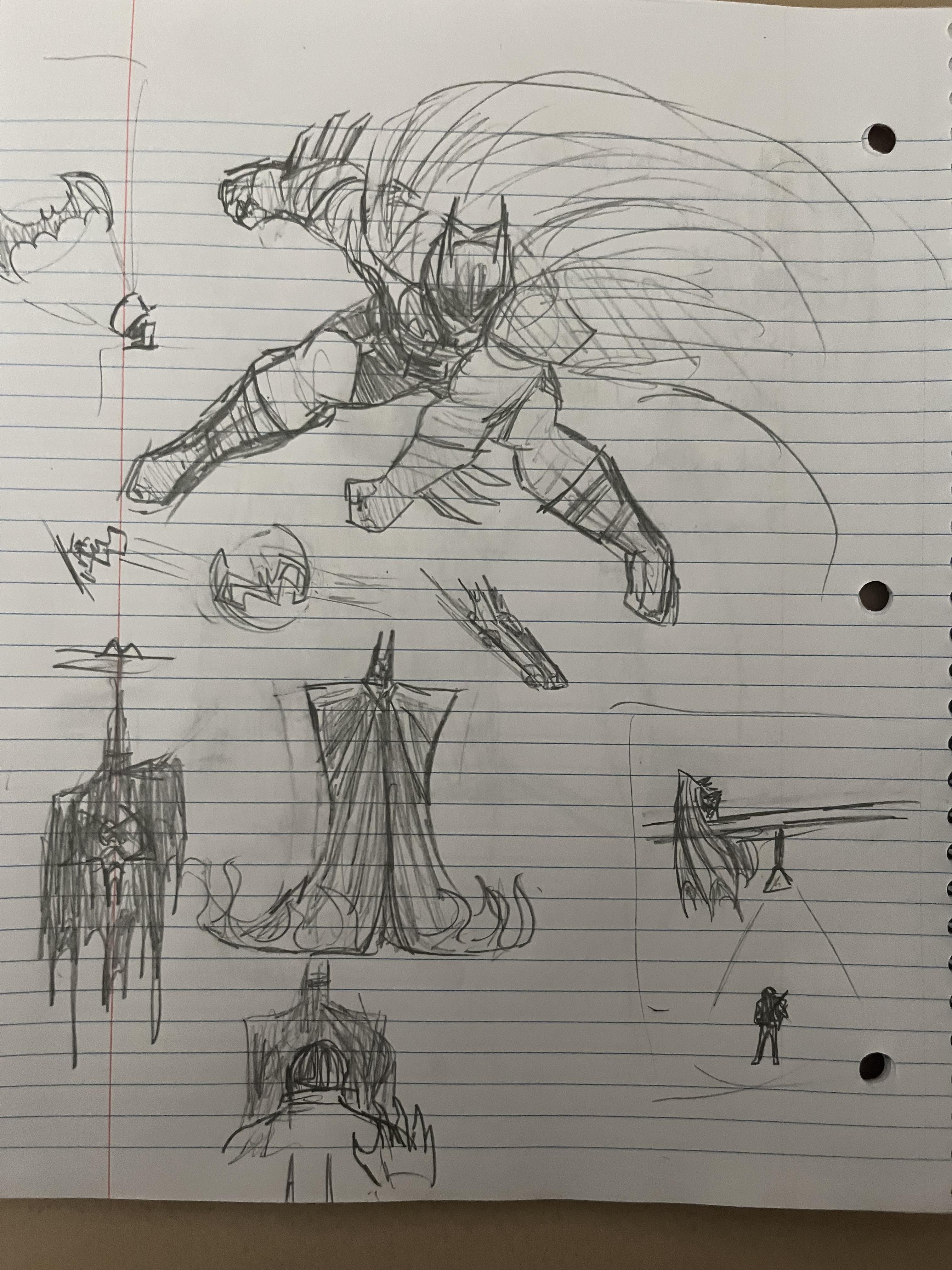 Some Batman doodles | Scrolller