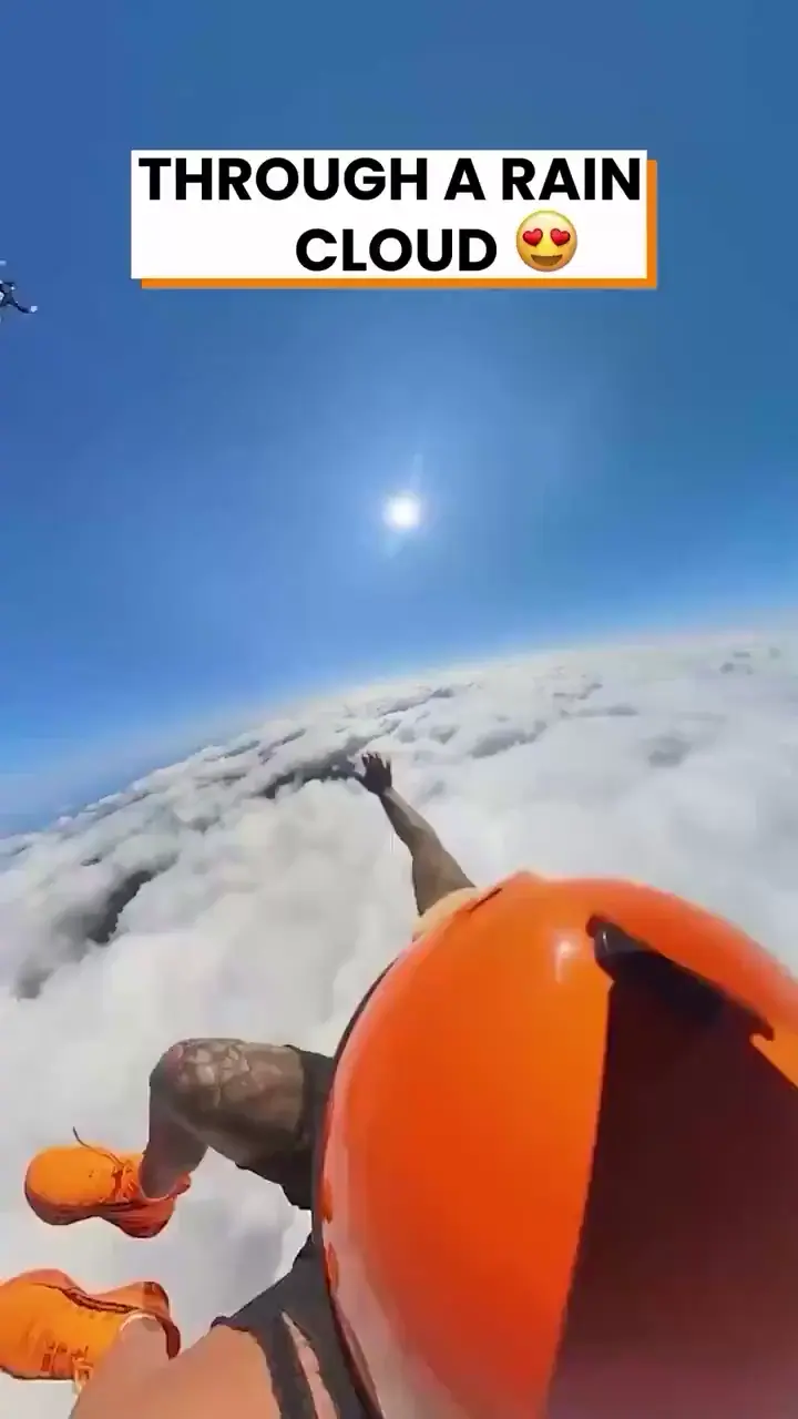 Falling through a rain cloud | Scrolller