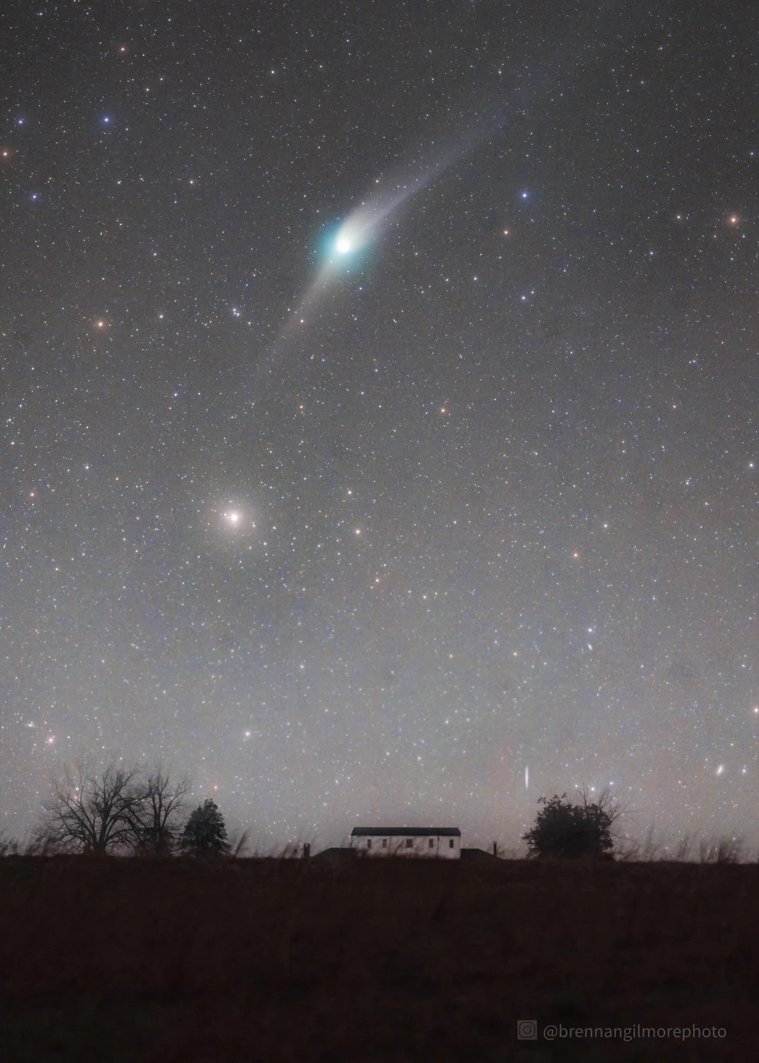 The Green Comet over Green Springs, Virginia (OC) | Scrolller