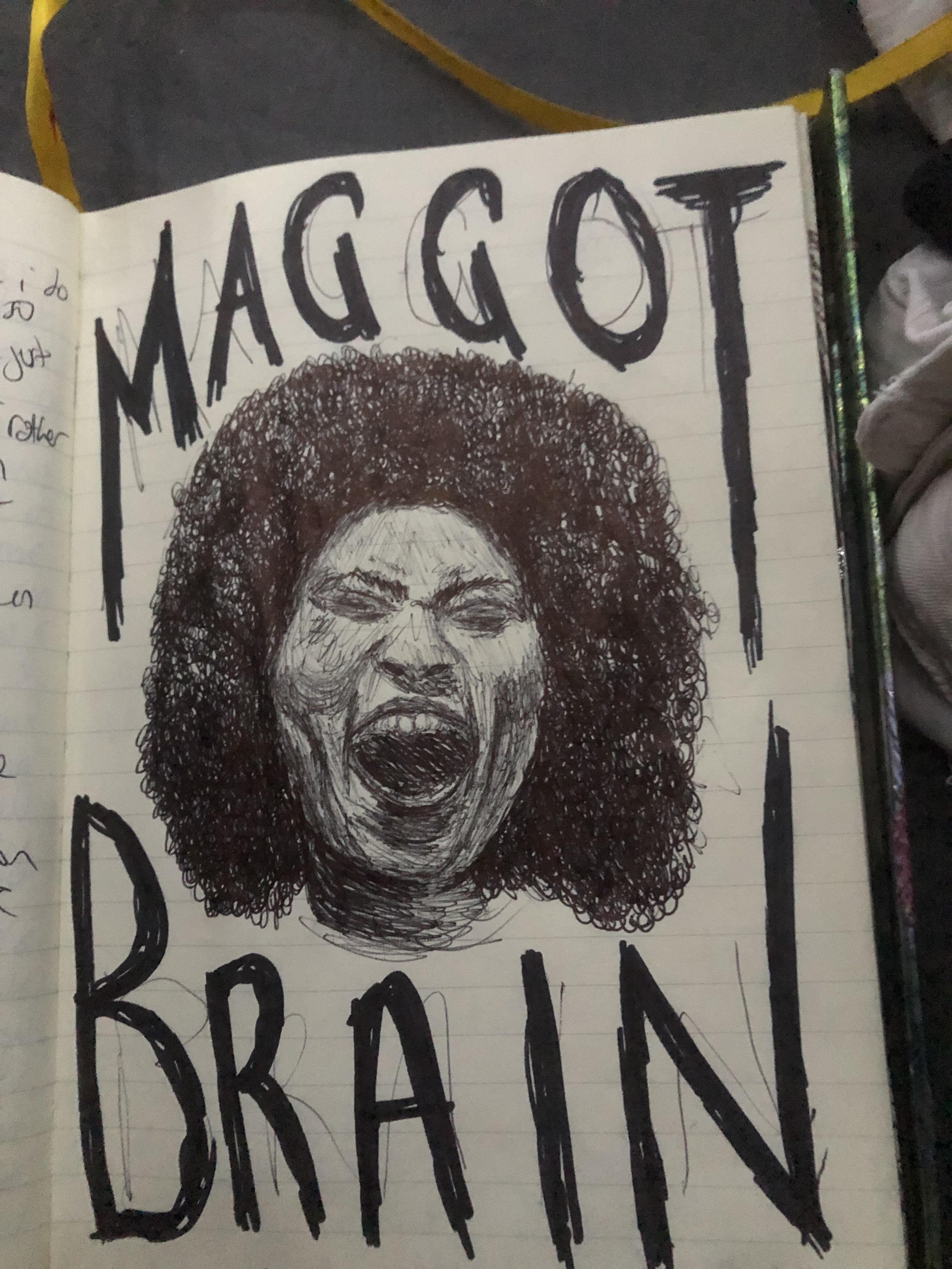 Maggot Brain (great album), Me, pen, 2022 | Scrolller