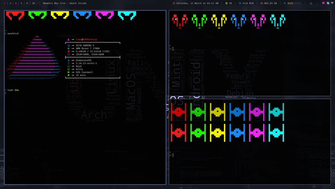 [i3-Gaps] New to Linux. Finally happy with my desktop. | Scrolller