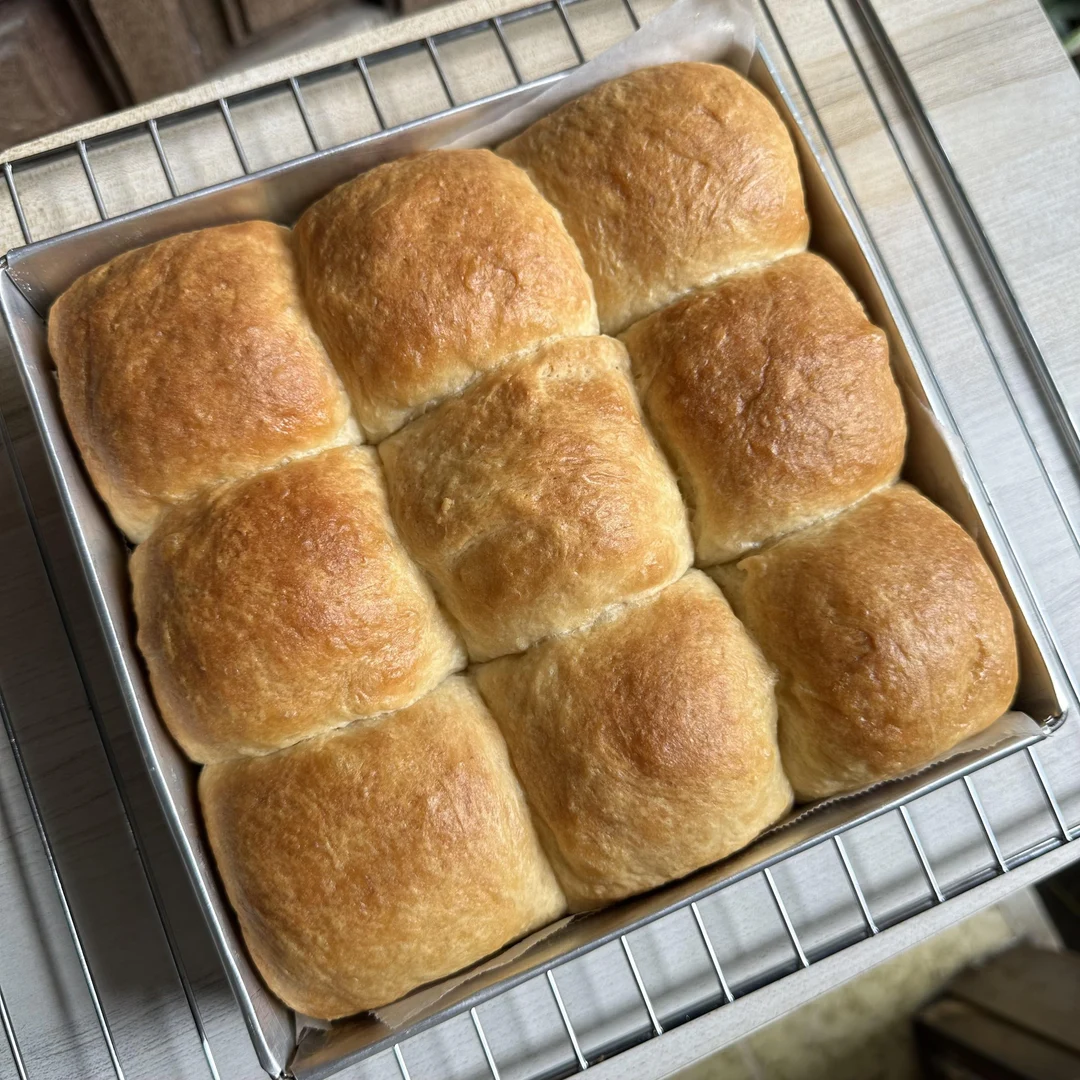 First time baking Hokkaido dinner rolls | Scrolller