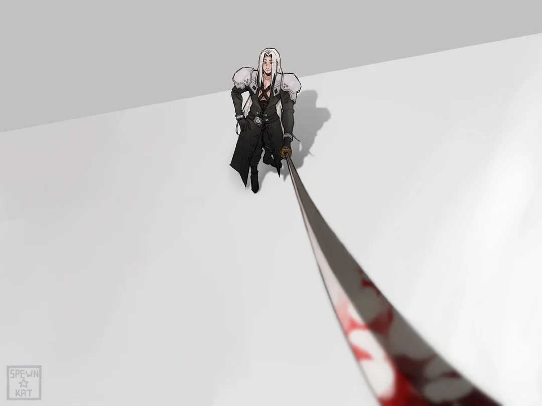 Cloud's POV every time he fights Sephiroth [art by spewncat] | Scrolller