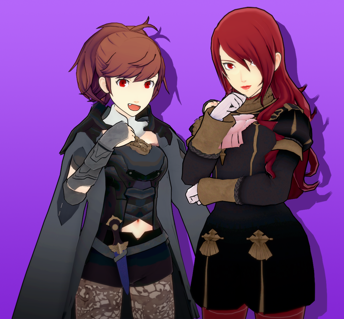 Kotone and Mitsuru cosplay as Byleth and Edelgard from Fire Emblem Three Houses. | Scrolller
