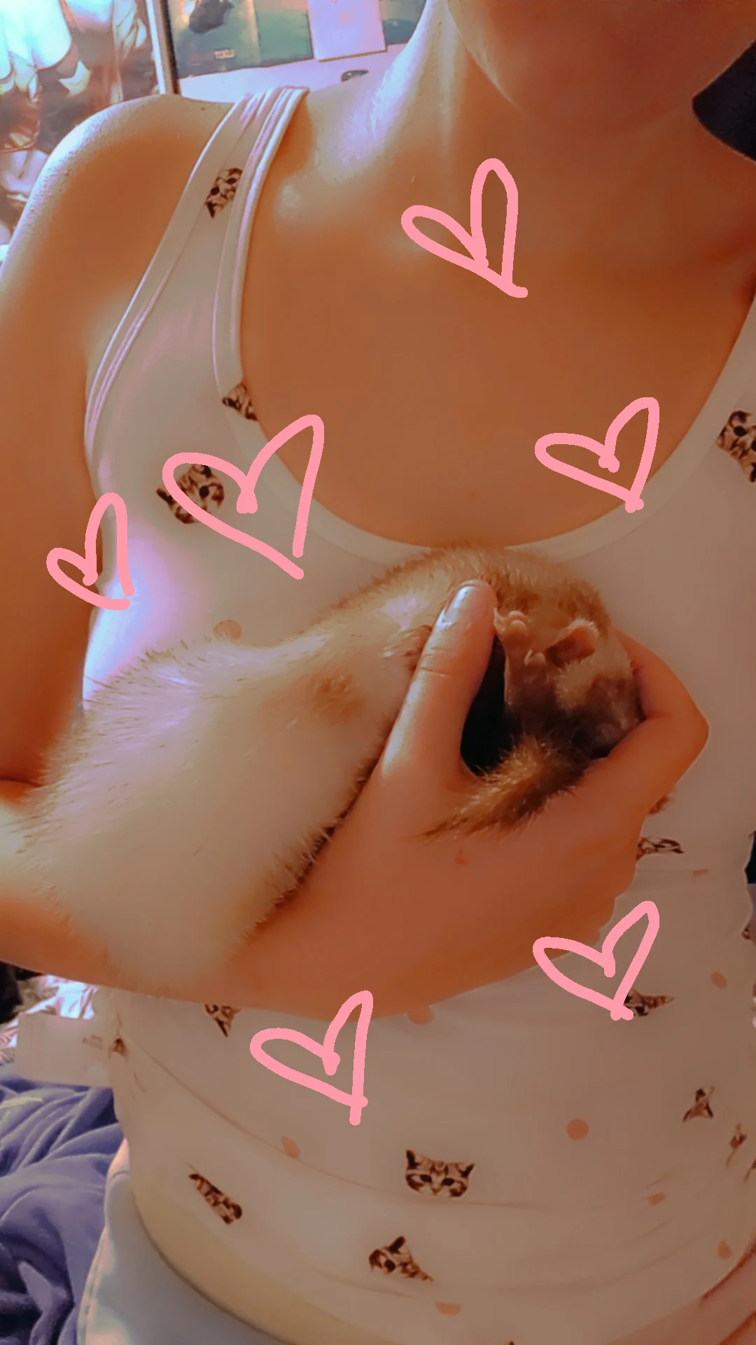 When the baby who doesn't give cuddles falls asleep in your hand after you had a long hospital ...